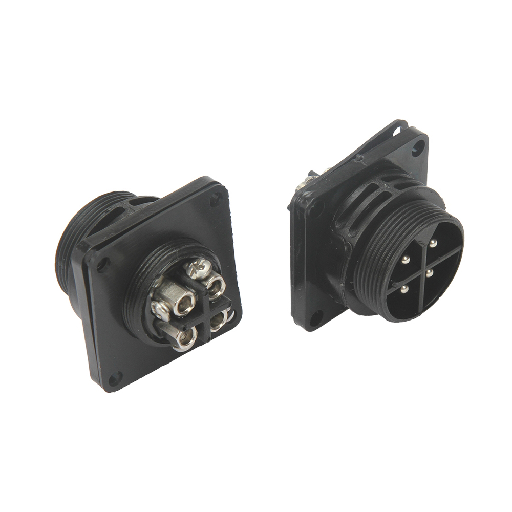 4 Pin Pluggable Screw Connection Field Assembly Waterproof Connectors ...